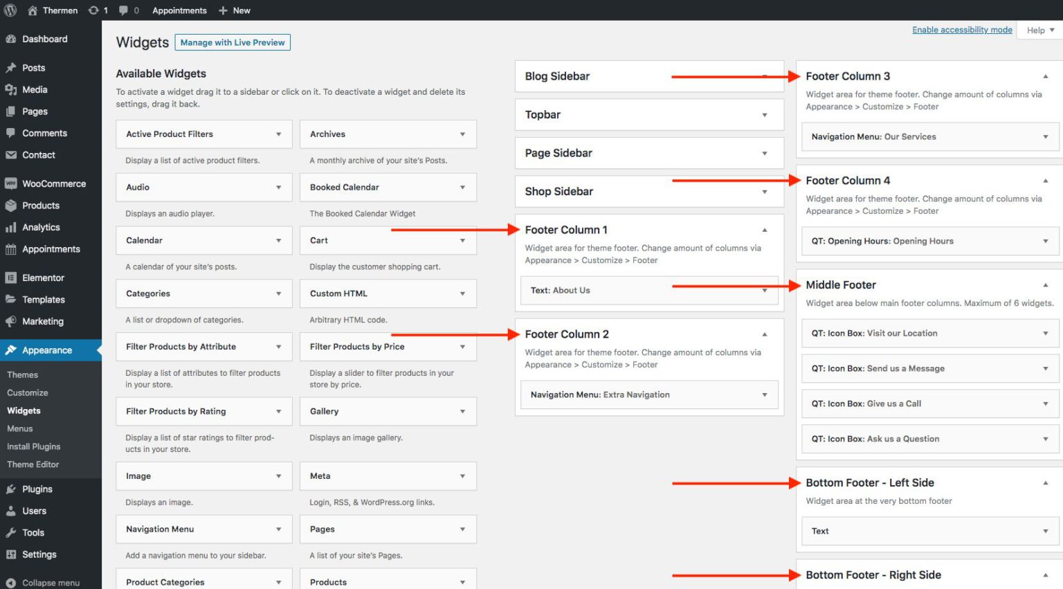 Main Footer - QreativeThemes